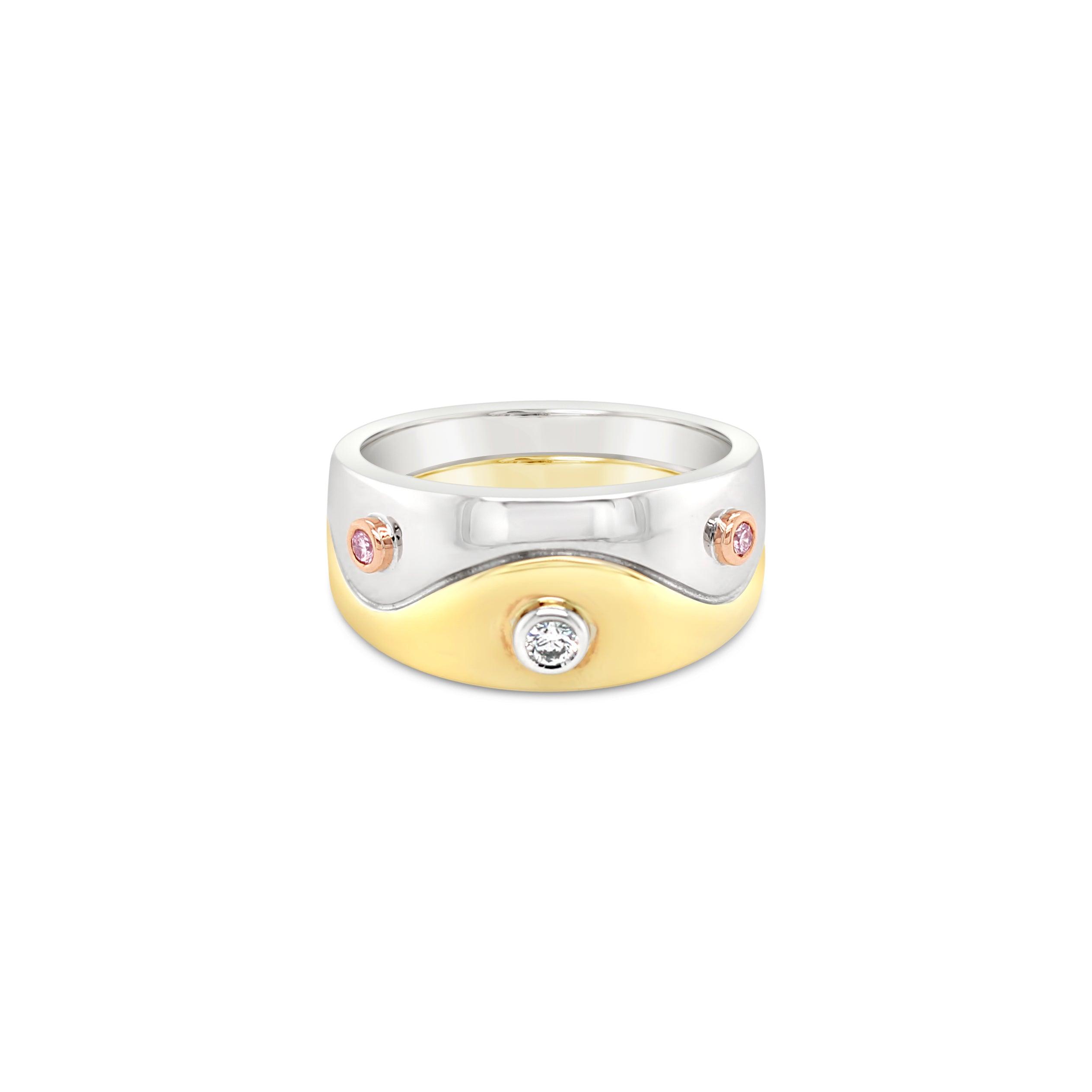 Unity Ring - 9ct Yellow and White Gold 'Unity – Latitude Jewellers